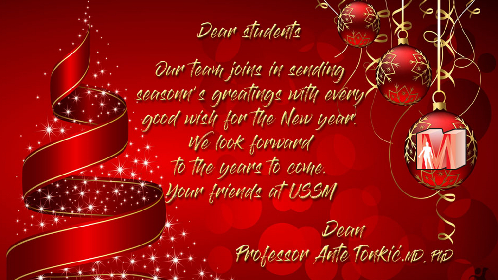 MEFST - Medicinski fakultet Split - Dear Students, Merry Christmas and ...